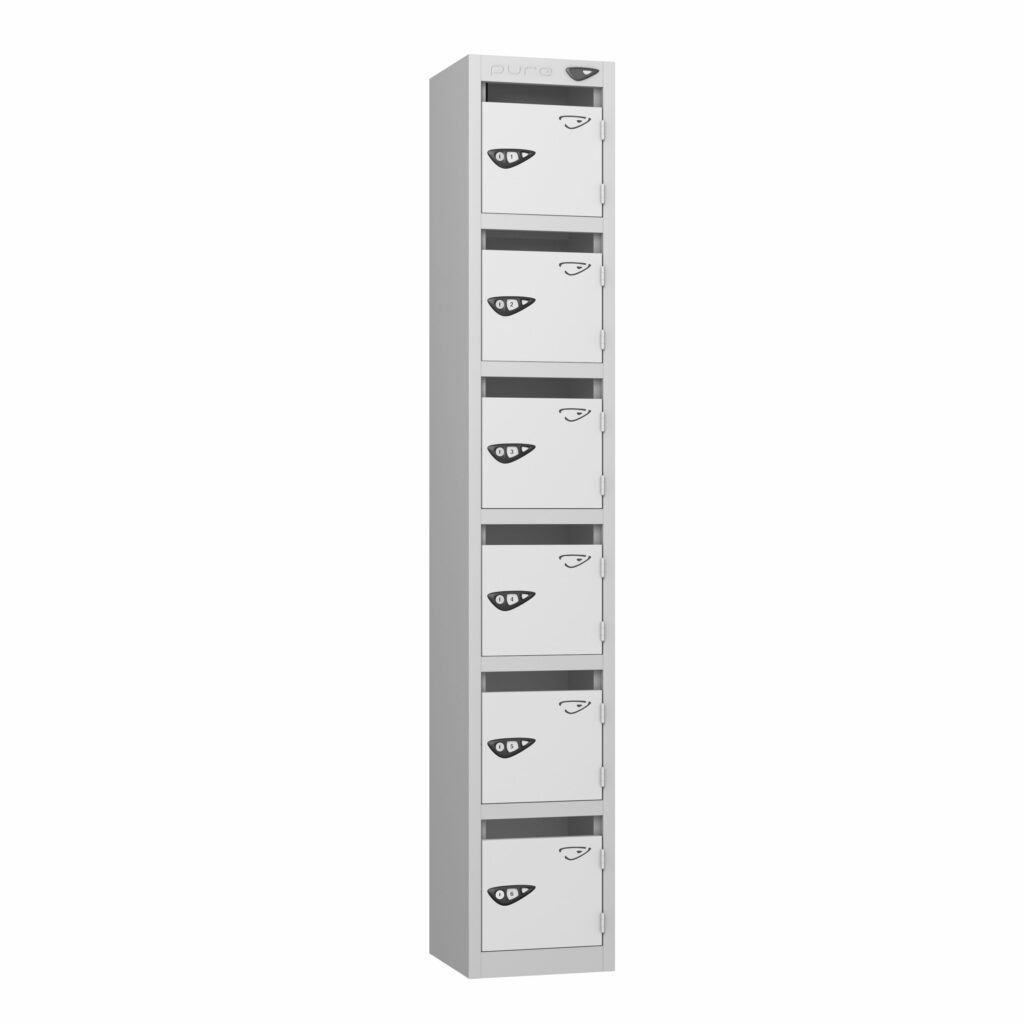 6 Door Lockers - Compact Staff & Student Lockers