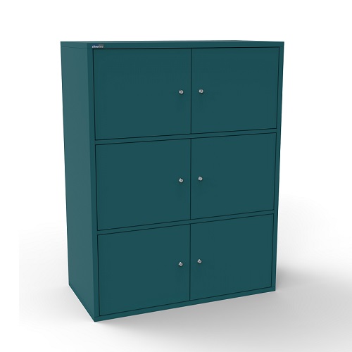 Silverline 6 Door Office Locker - Lockers | Lockertek